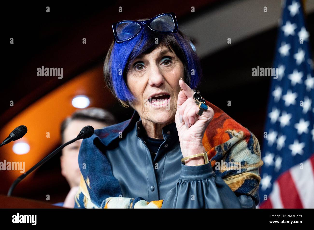 U.S. Representative Rosa DeLauro (D-CT) speaking at the U.S. Capitol at ...