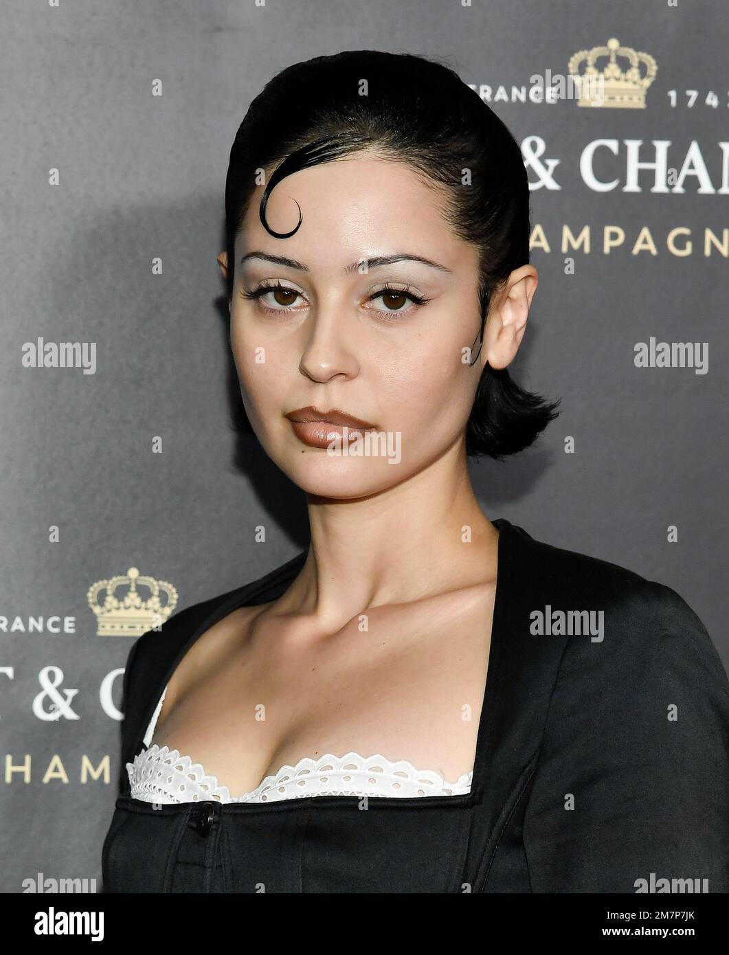 Alexa Demie attends the Moet & Chandon holiday season celebration at ...