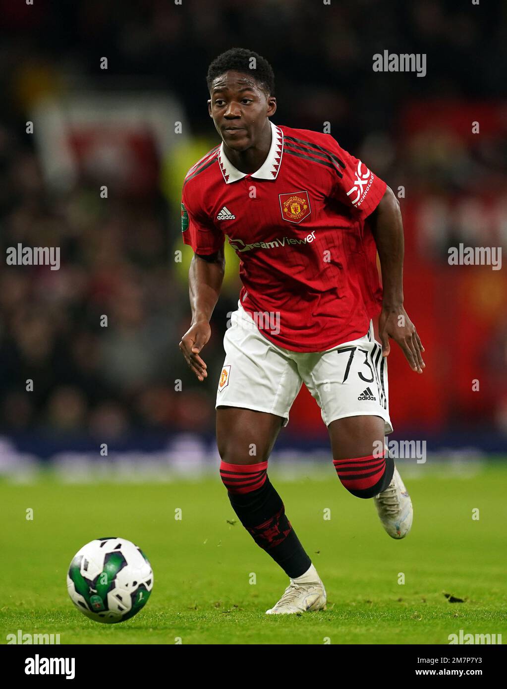 Manchester United's Kobbie Mainoo during the Carabao Cup Quarter-Final ...