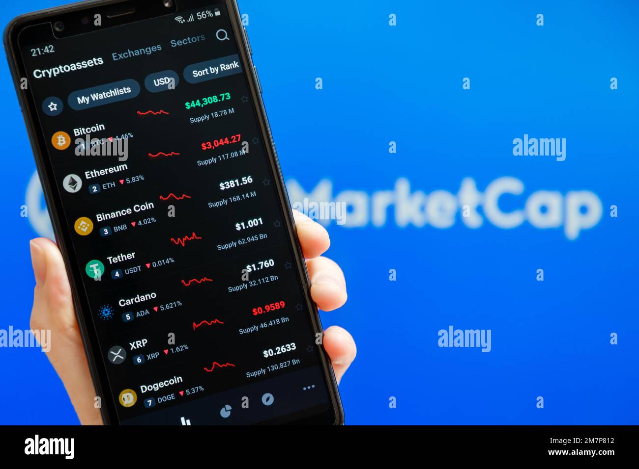 Ukraine, Odessa - October, 9 2021: Hand holding mobile with ...