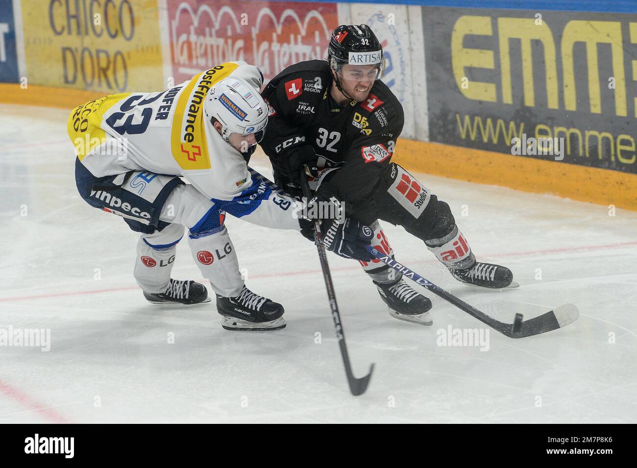 10.01.2023, Porza, Cornèr Arena, NL: HC Lugano - HC Ambri-Piotta, #33 ...