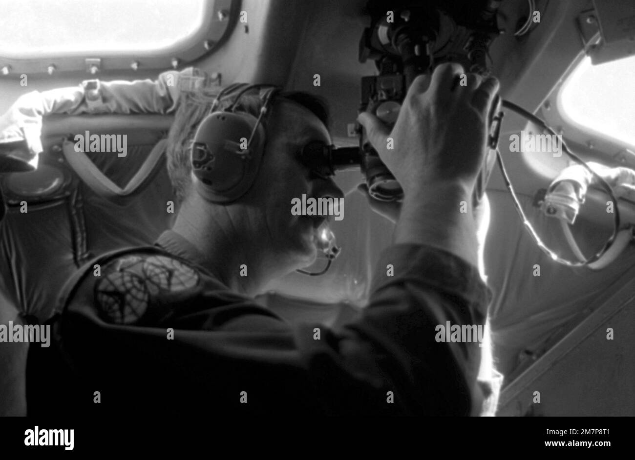 The navigator, of the KC-135 Stratotanker aircraft from the 93rd Air ...