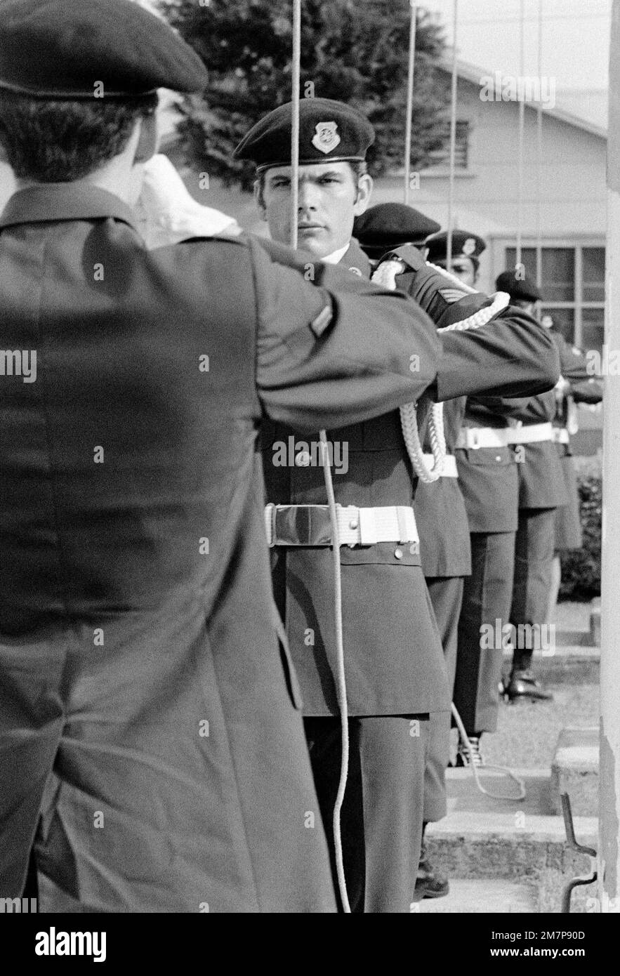 Guard honor during ceremony Black and White Stock Photos & Images - Alamy