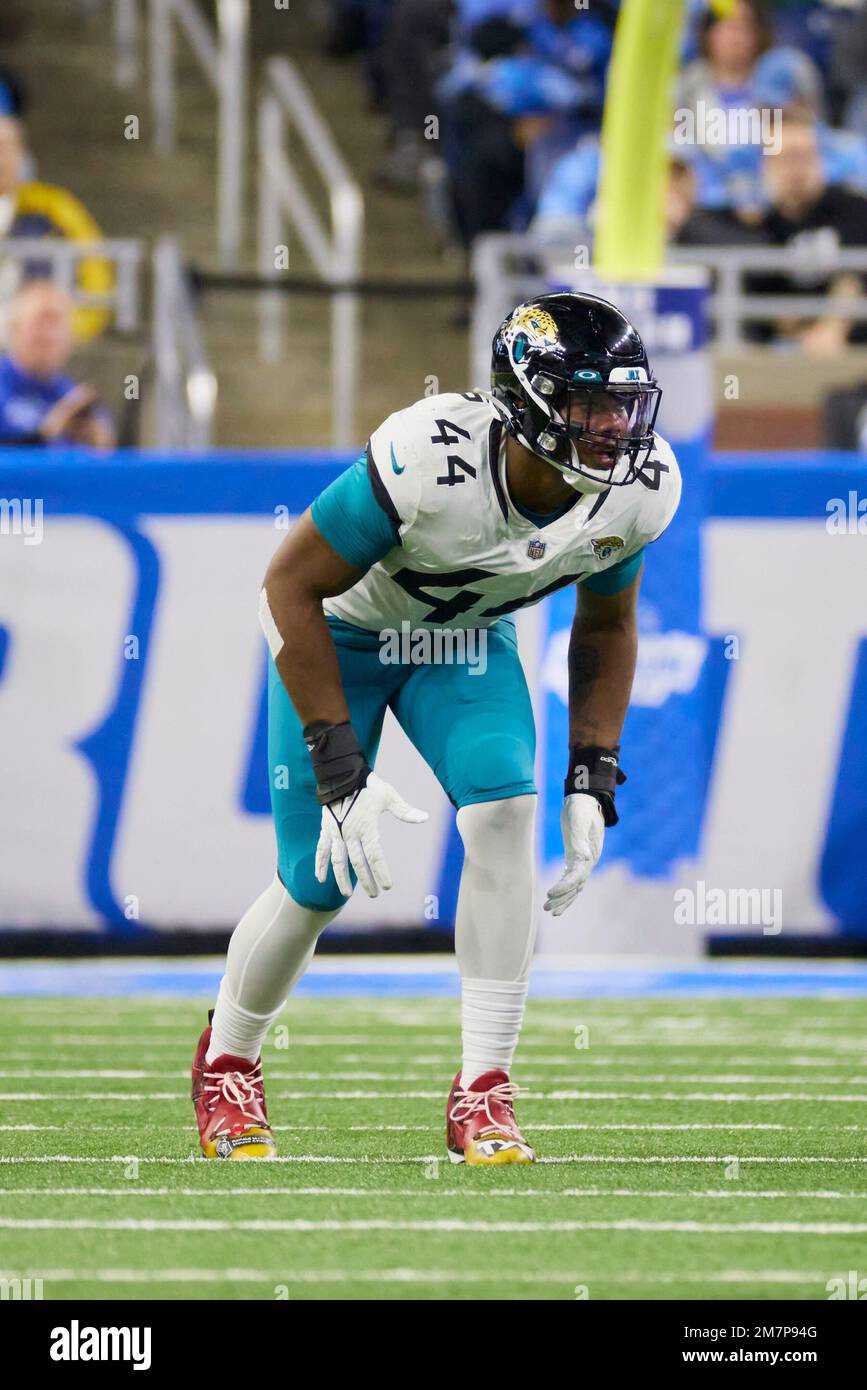 Jacksonville Jaguars linebacker Travon Walker (44) pursues a play on ...