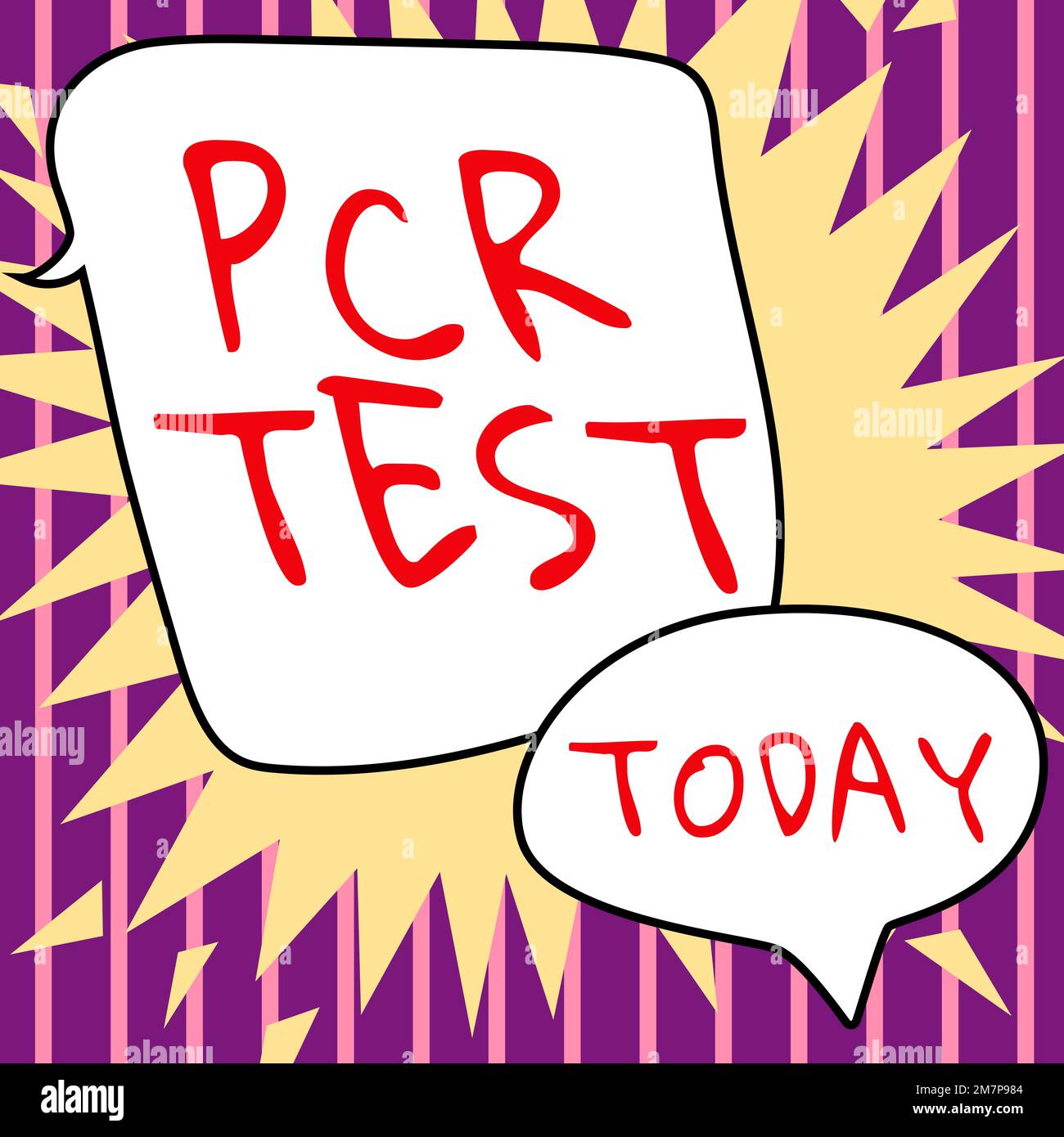 Writing displaying text Pcr Test, Concept meaning qualitative detection ...