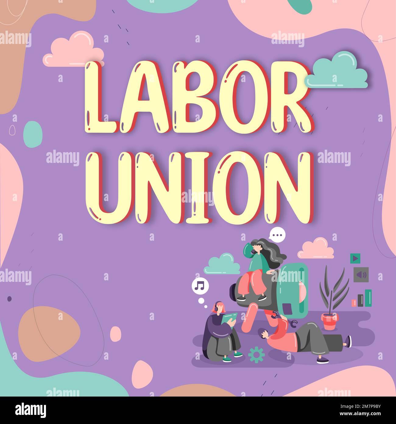 Writing displaying text Labor Union. Conceptual photo rules relating to ...