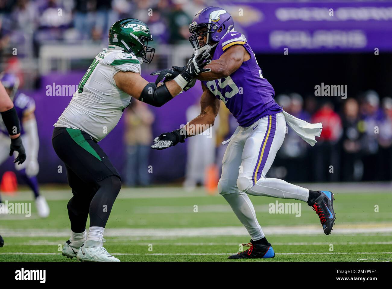 Minnesota Vikings linebacker Danielle Hunter (99) in action against New ...