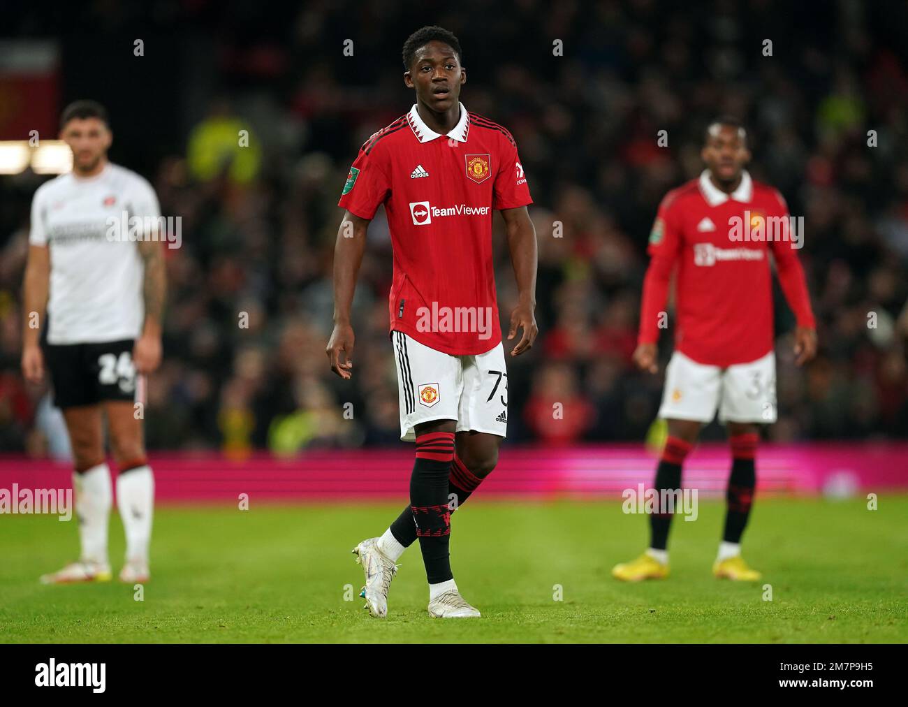 Manchester United's Kobbie Mainoo during the Carabao Cup Quarter-Final ...