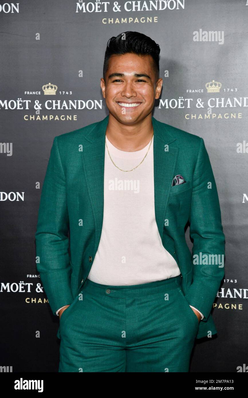 Jordan Andino attends the Moet & Chandon holiday season celebration at ...