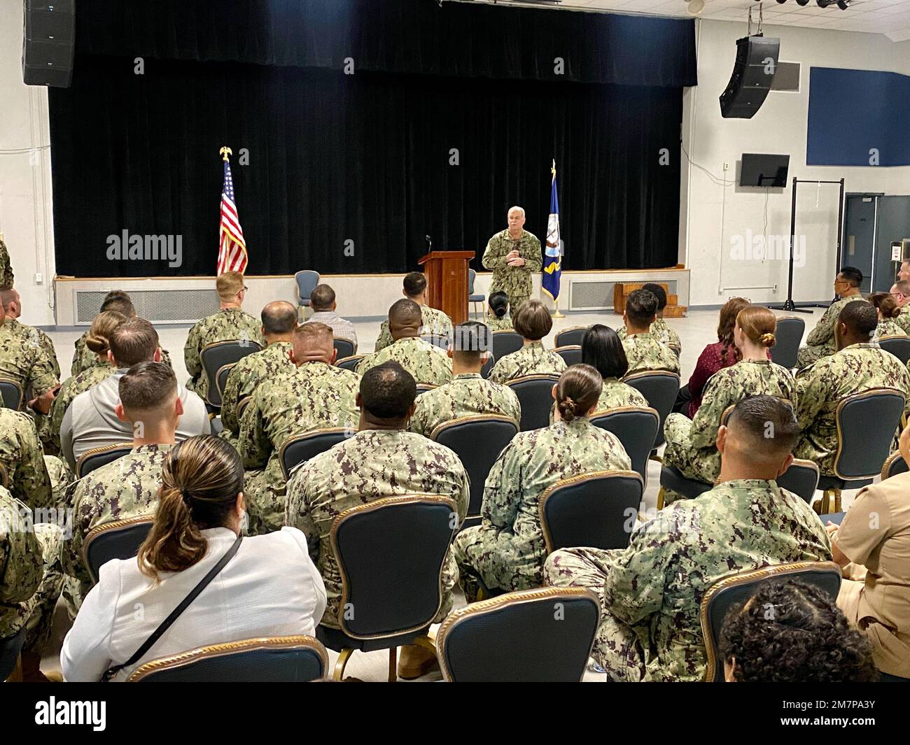 Navy Surgeon General Rear Adm. Bruce Gillingham, and Force Master Chief ...