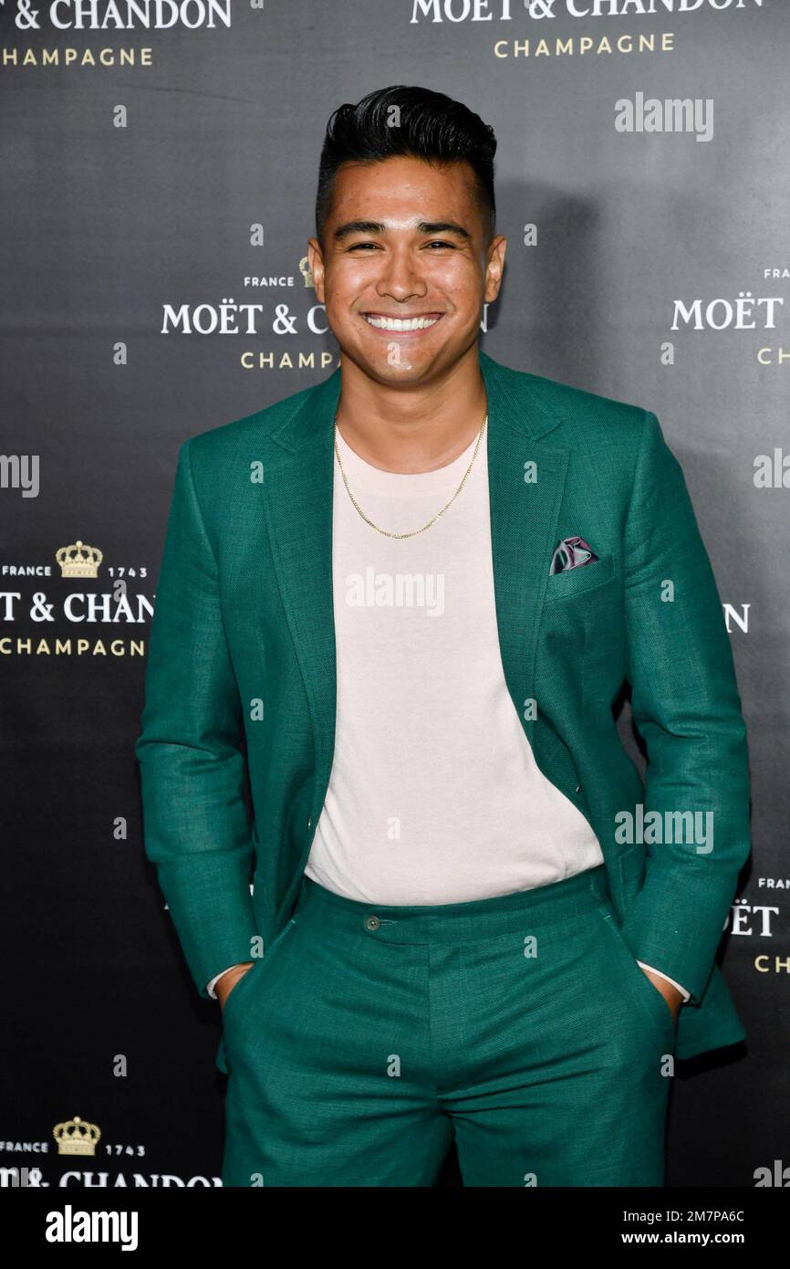 Jordan Andino attends the Moet & Chandon holiday season celebration at ...