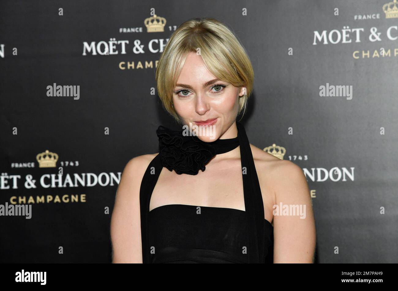 AnnaSophia Robb attends the Moet & Chandon holiday season celebration ...