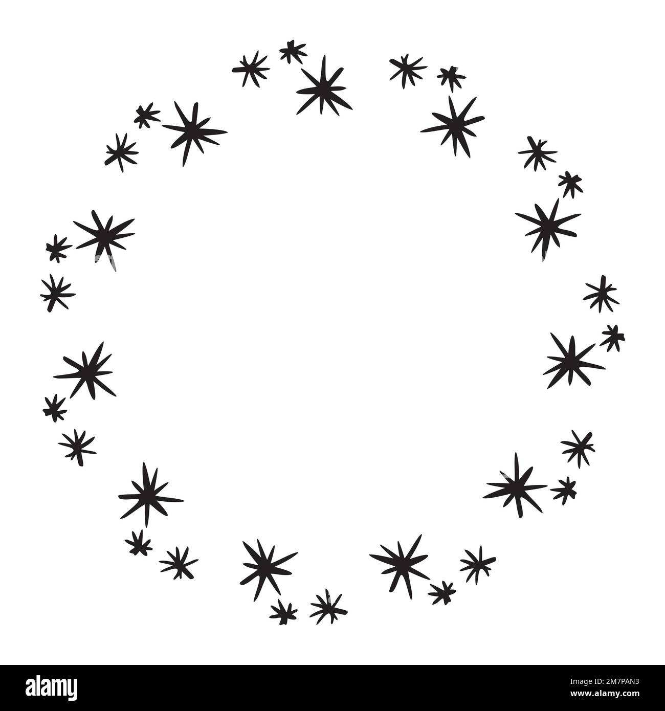 Star vector frame. Outdoor sky graphic banner Stock Vector Image & Art ...