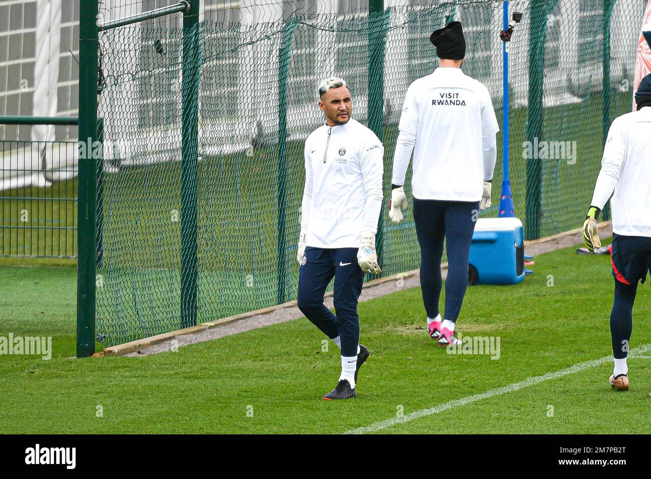 Keylor Navas goalkeeper during a training session at the Camp des Loges ...