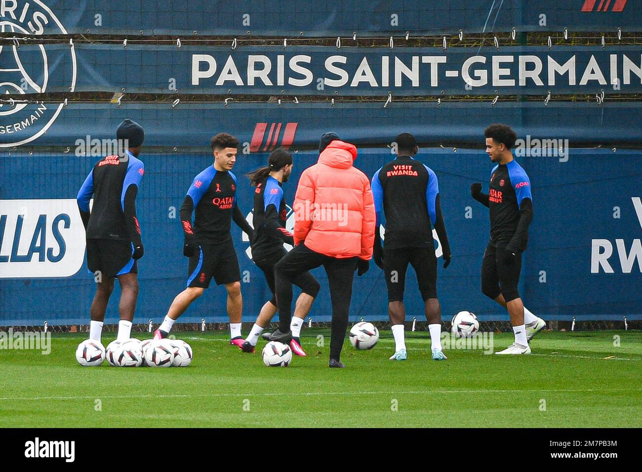Ismael Ghabri and Warren Zaire-Emery during a training session at the ...