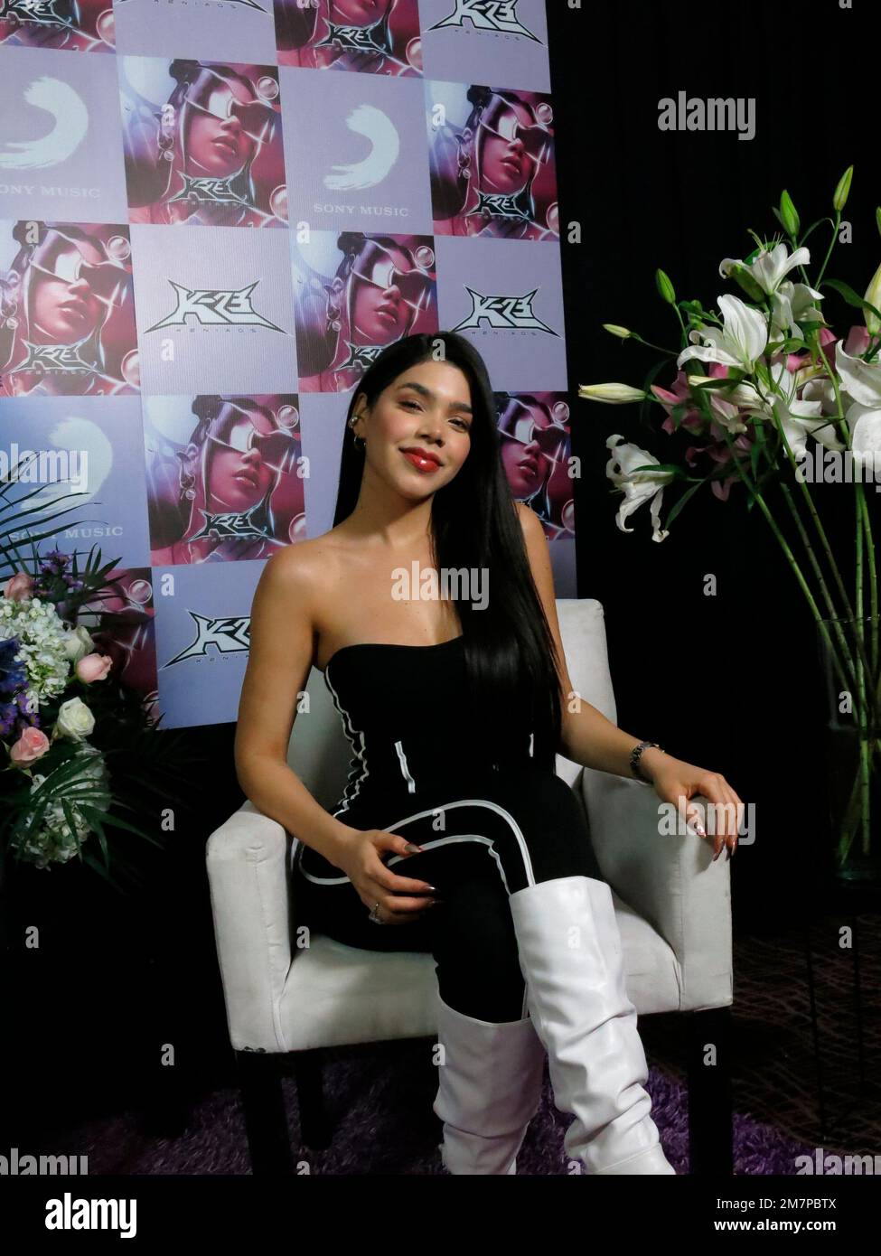 Mexican singer Kenia Os poses for a portrait during an interview in ...