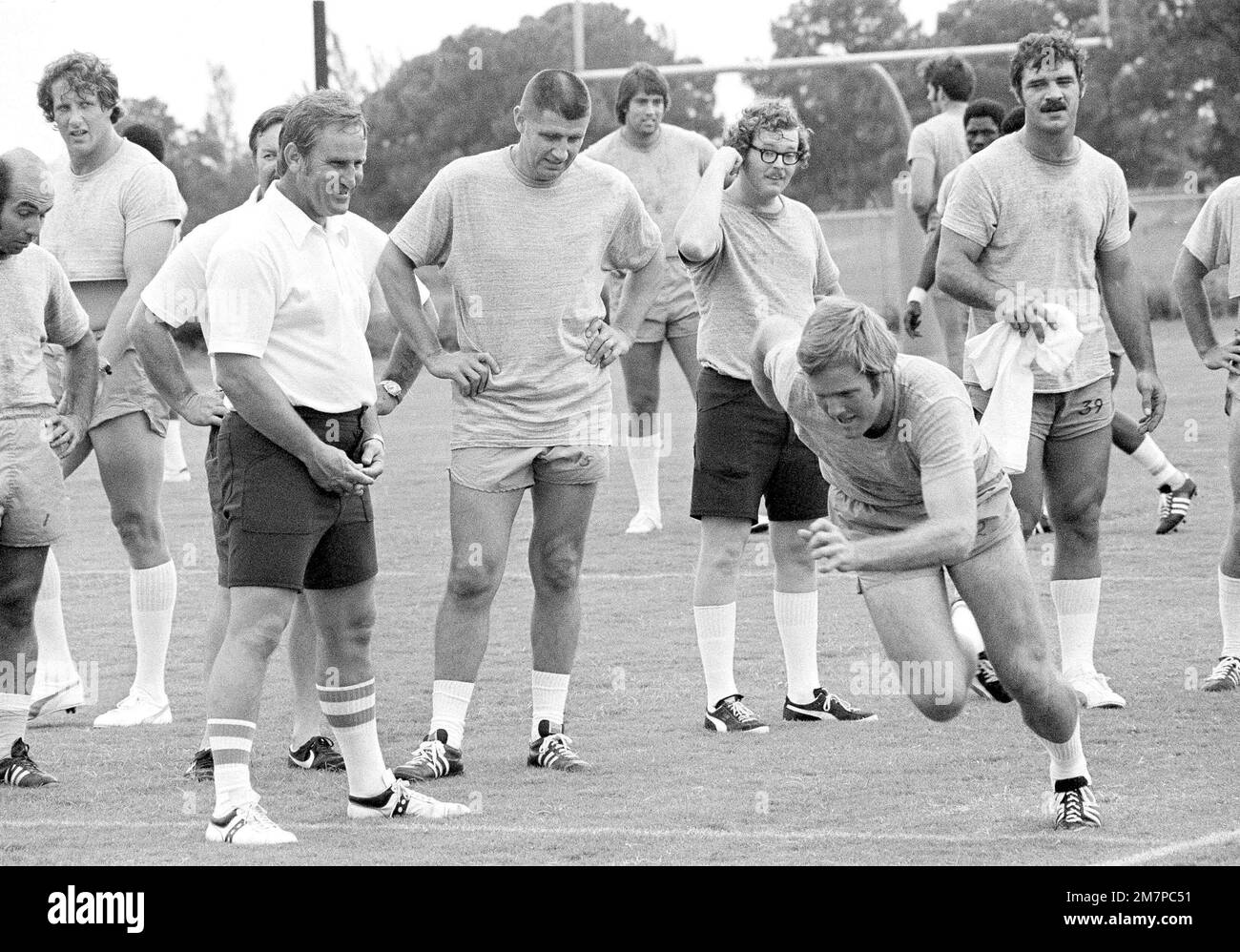 Miami Dolphins quarterback Bob Griese drew a smile from coach Don Shula ...