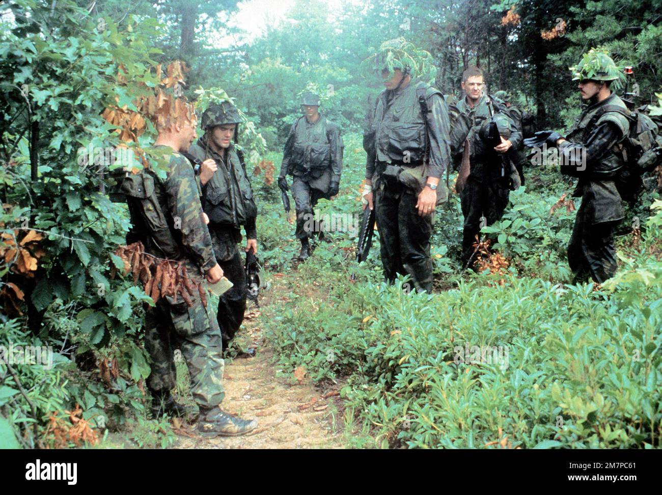 Students of the infantry officer course discuss the tactical maneuvers ...