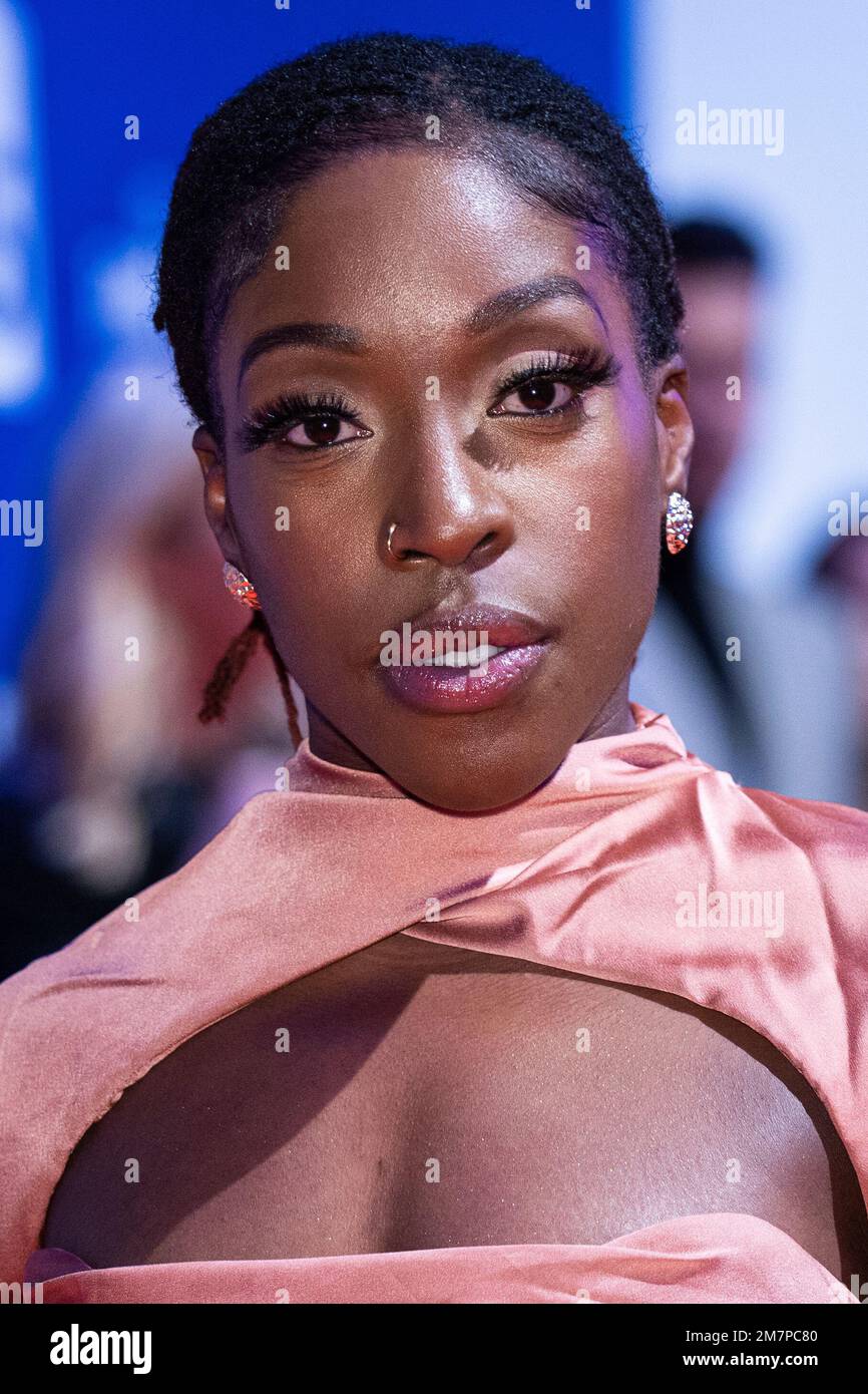 Ronke Adekoluejo poses for photographers upon arrival for 'The British ...