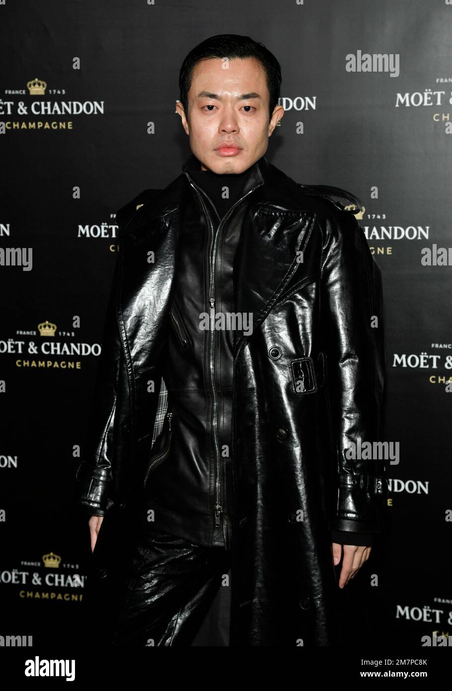 Ezra Williams attends the Moet & Chandon holiday season celebration at ...
