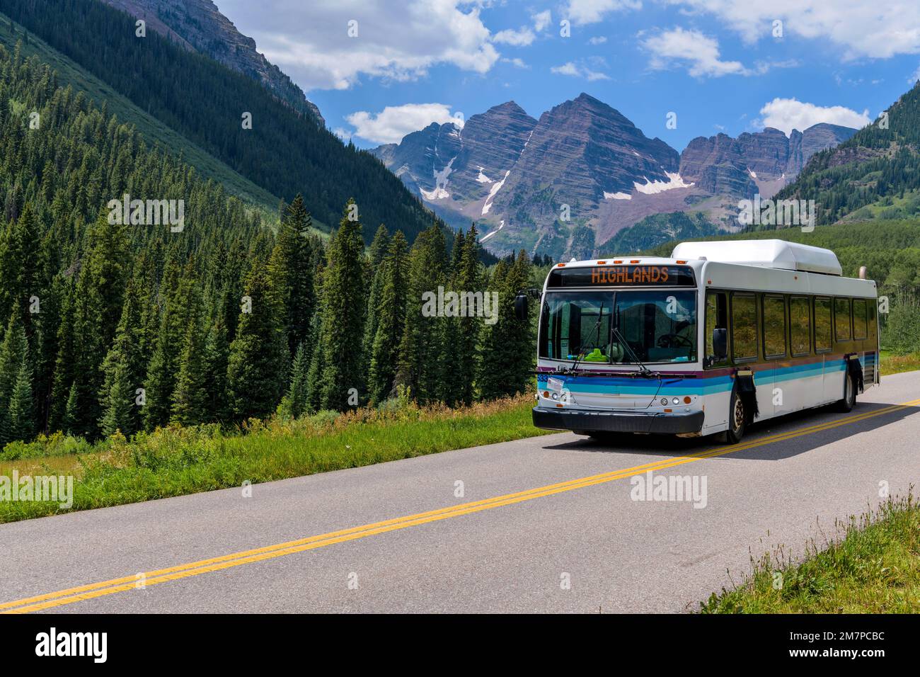 Shuttle at Maroon Bells - During daytime of Summer and Autumn, Shuttle ...
