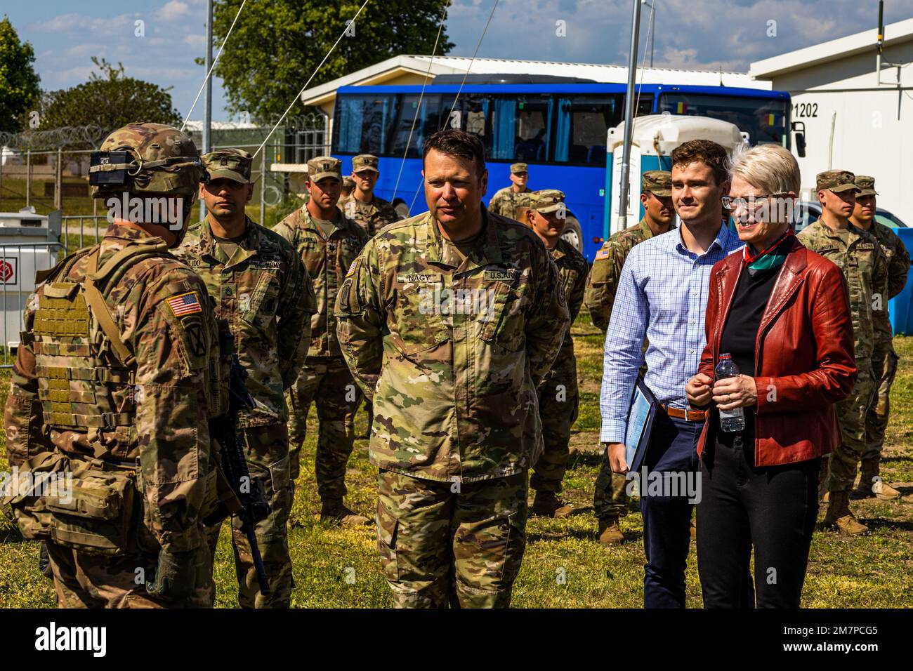 U.S. Army Lt. Col. Benjamin Nagy, commander of 2nd squadron, 2nd ...