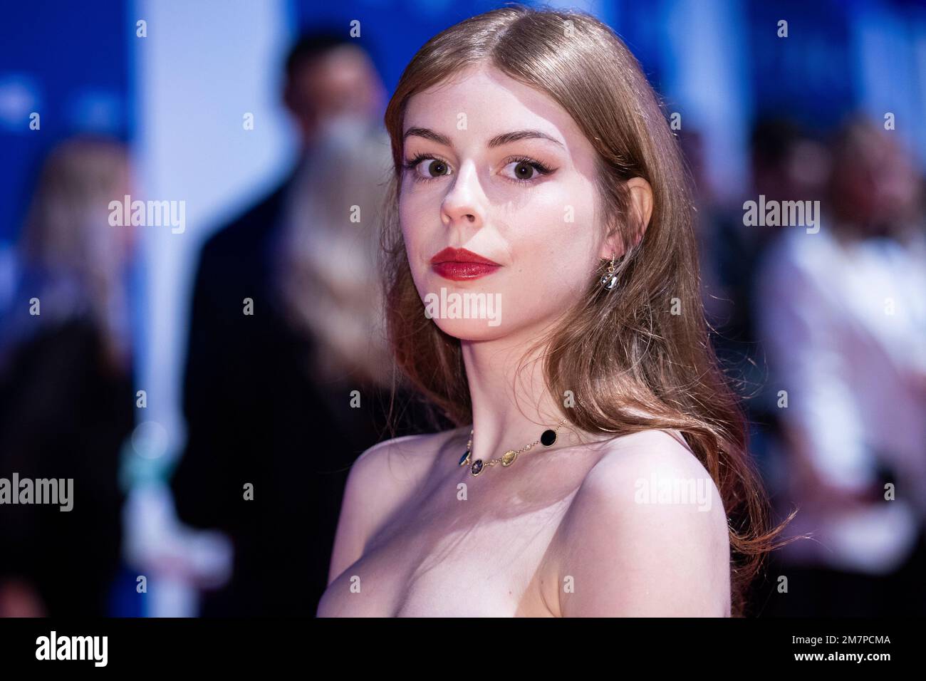 Amelia Gething poses for photographers upon arrival for 'The British ...