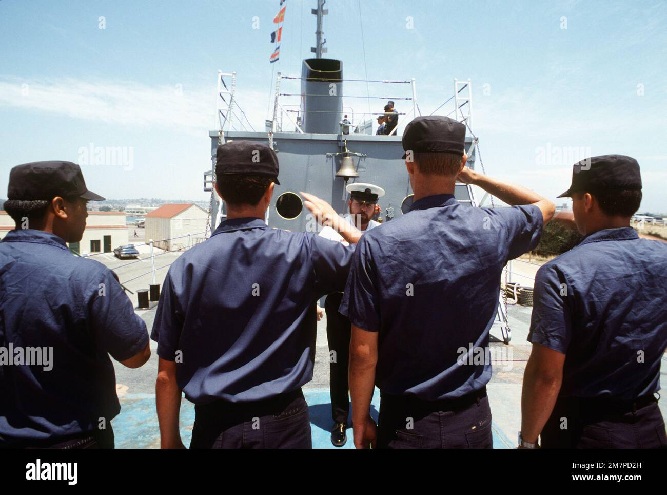 Recruits undergo basic training aboard the training destroyer escort ...