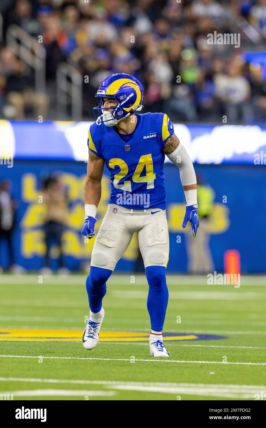 Los Angeles Rams safety Taylor Rapp (24) against the Seattle Seahawks ...