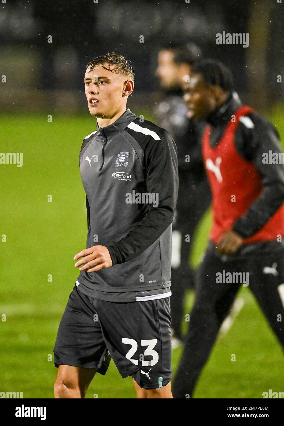 Bristol, UK. 10th Jan, 2023. Plymouth Argyle forward Ben Waine (23 ...