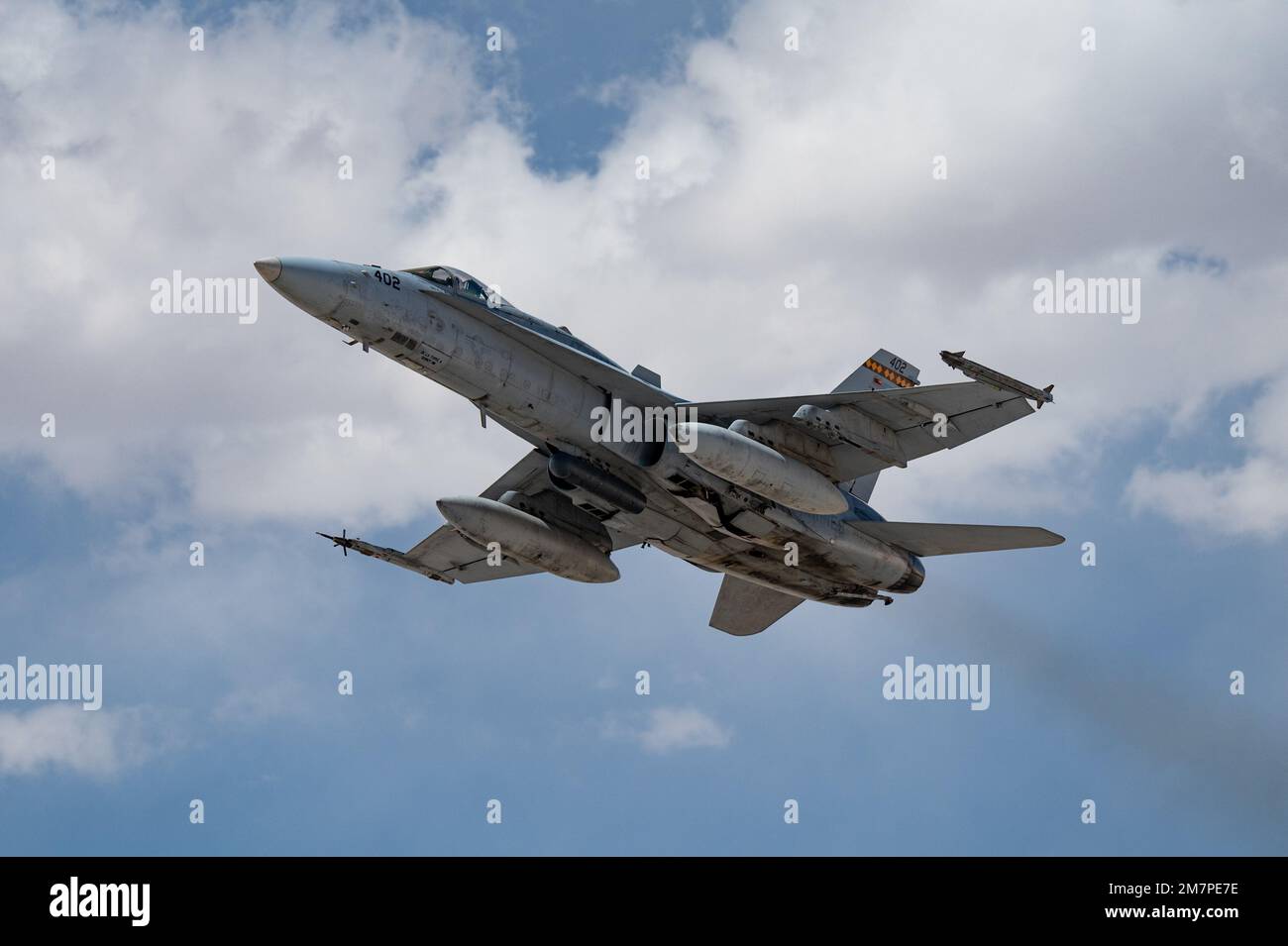 U.S. Marine Corps F/A-18d Hornet takes off to participate in military ...