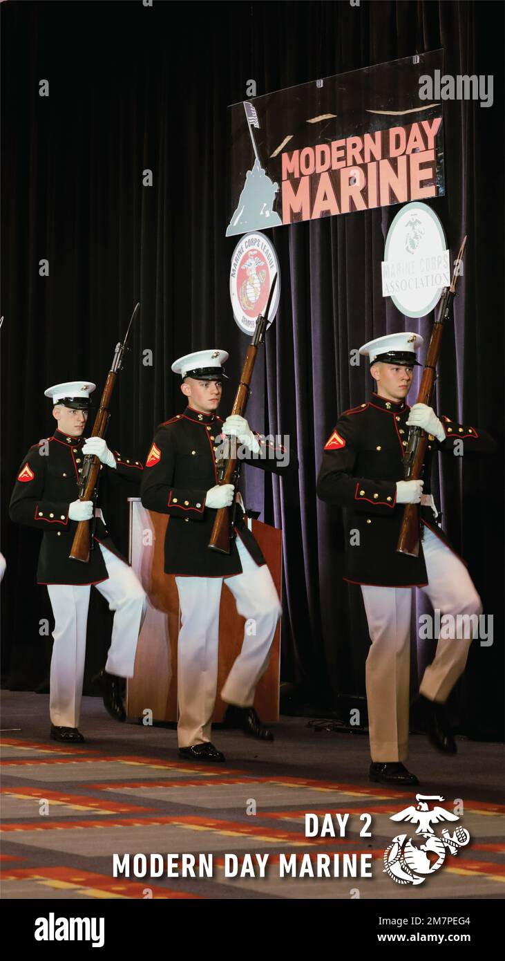 The Modern Day Marine Day 2 infographic shows the opening of the second ...