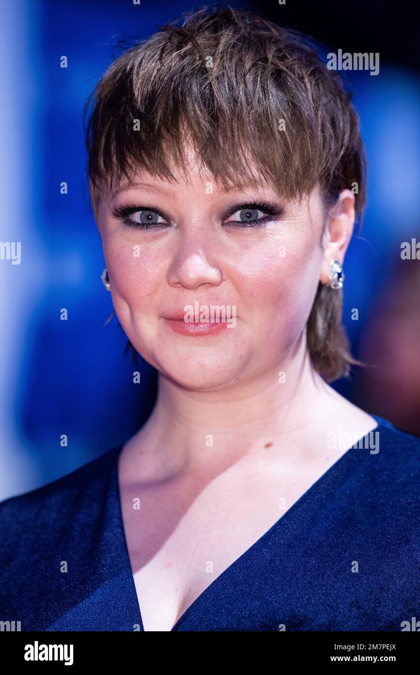 Kerrie Hayes poses for photographers upon arrival for 'The British ...