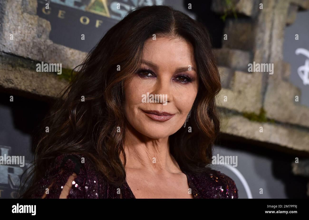 Catherine Zeta-Jones arrives at a red carpet event for "National ...
