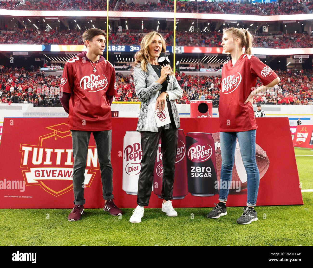 IMAGE HAS BEEN DISTRIBUTED FOR DR PEPPER - Raphael I. (left) and Kylie ...