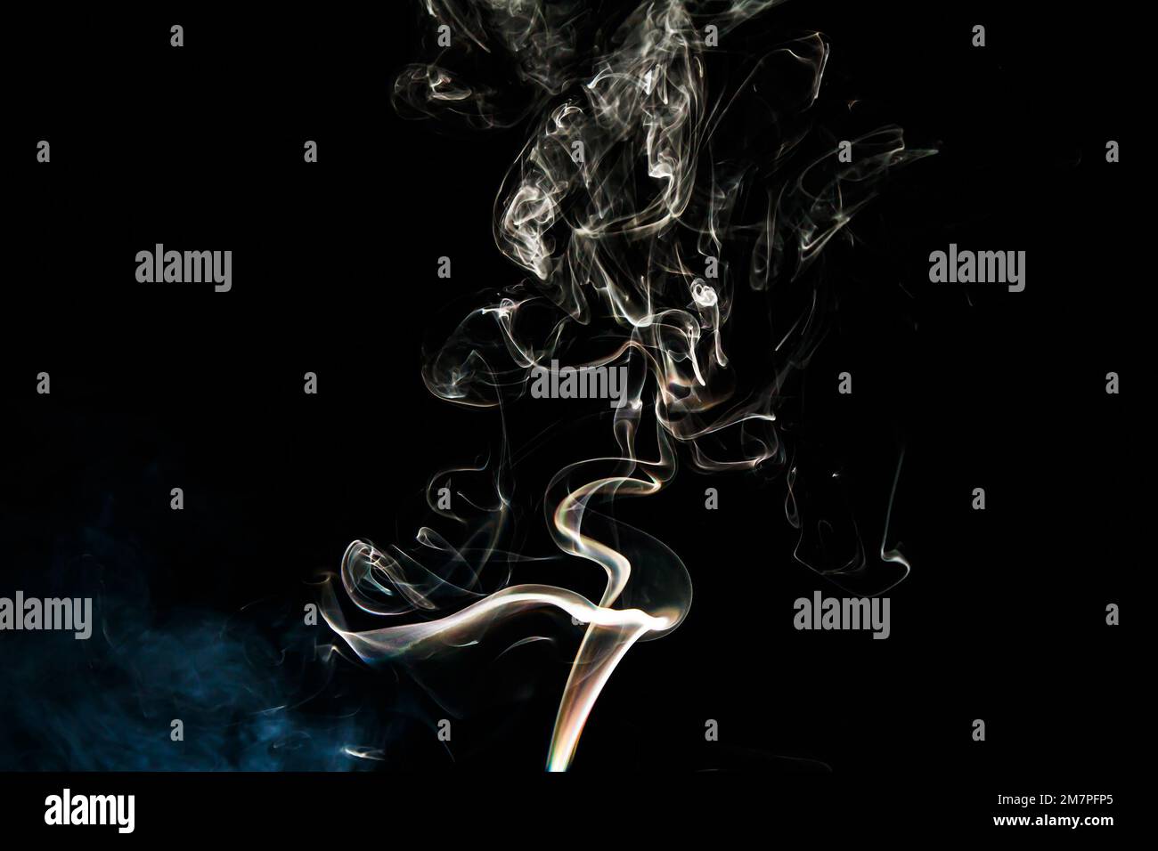 Smoke effect texture. Isolated background. Black and dark backdrop ...