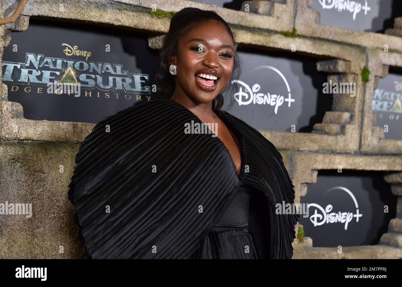 Zuri Reed arrives at a red carpet event for "National Treasure: Edge of ...