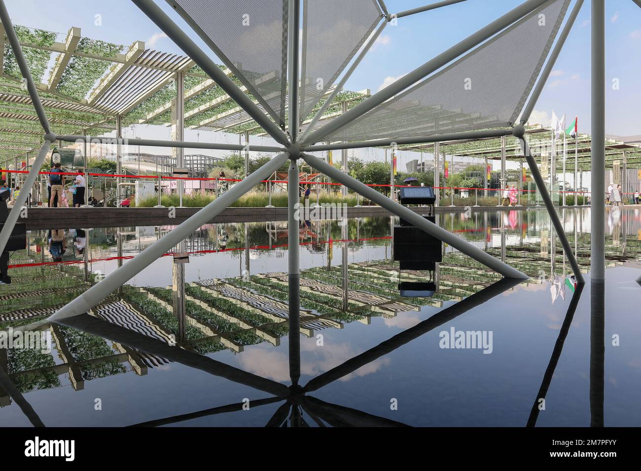 Dubai, UAE - November 30, 2021: Exhibition EXPO 2020. Unusual ...