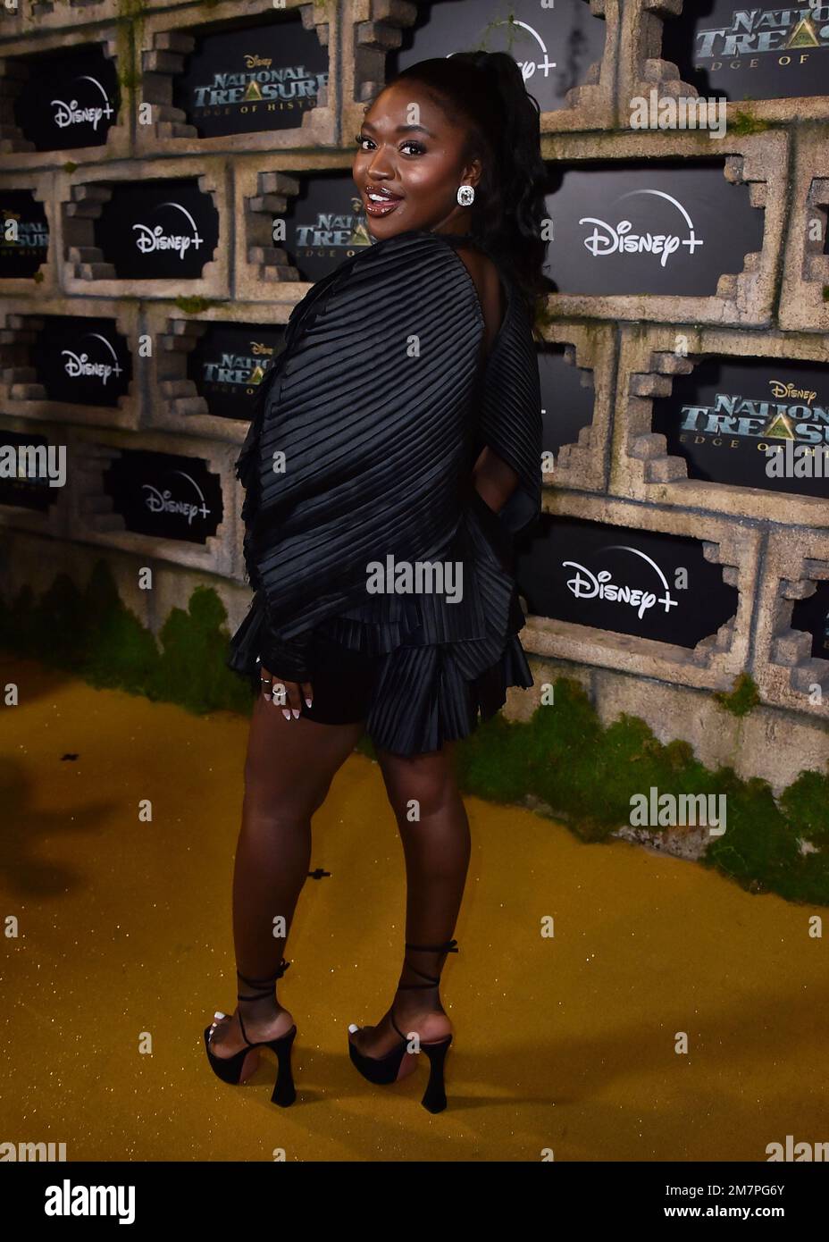 Zuri Reed arrives at a red carpet event for "National Treasure: Edge of ...