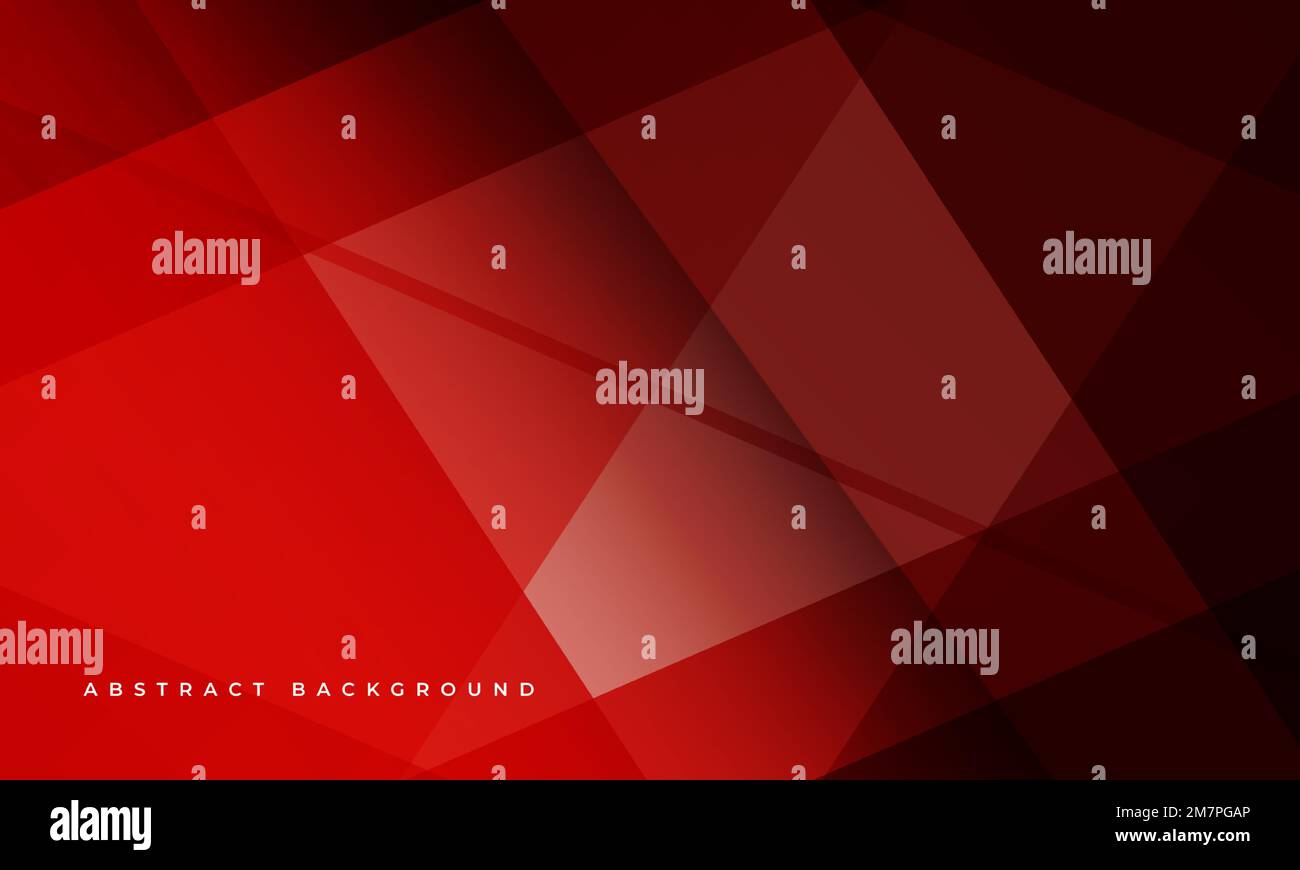 Dark red abstract background. Red modern abstract banner with geometric ...