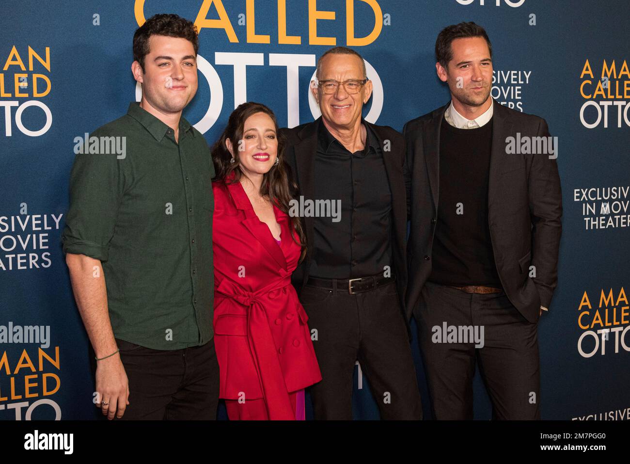 Truman Hanks, from left, Mariana Trevino, Tom Hanks and Manuel Garcia ...