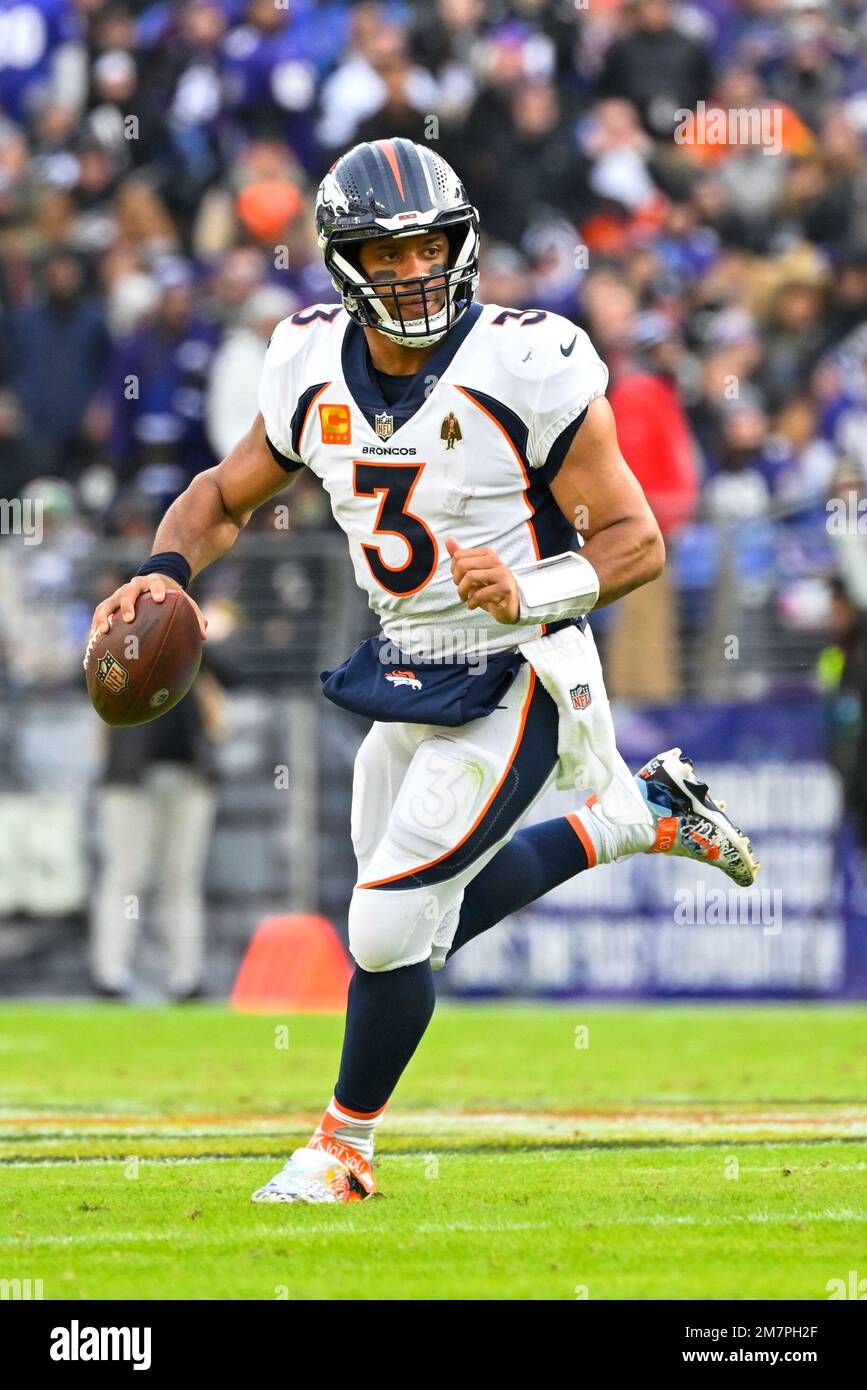 Denver Broncos quarterback Russell Wilson (3) looks to pass the ball ...