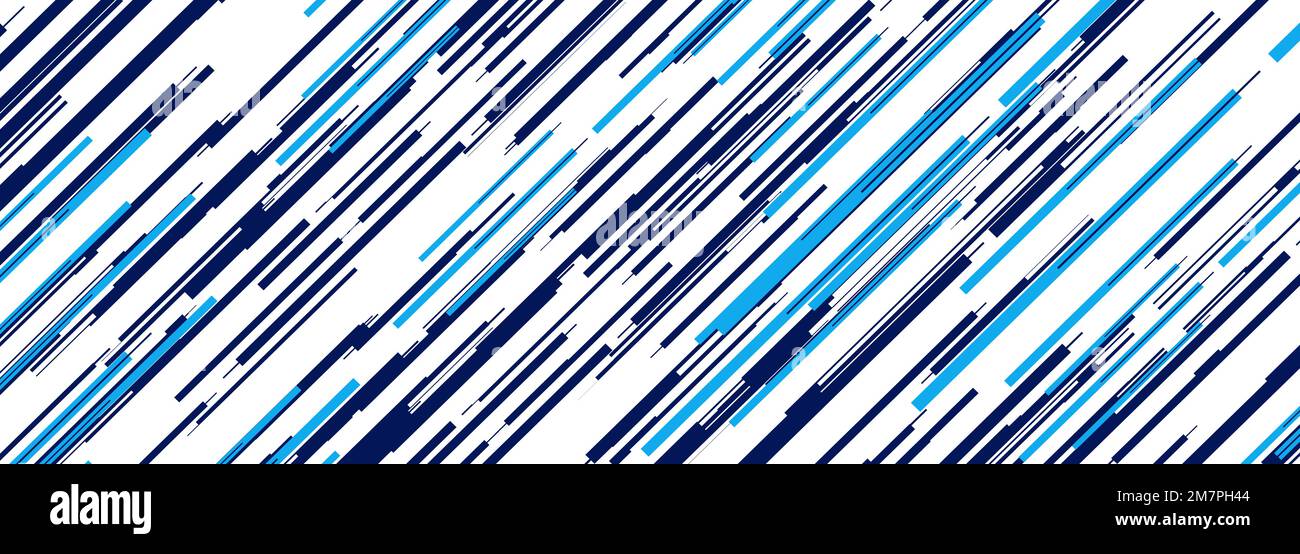 Abstract modern sports wide banner design with diagonal blue and white ...