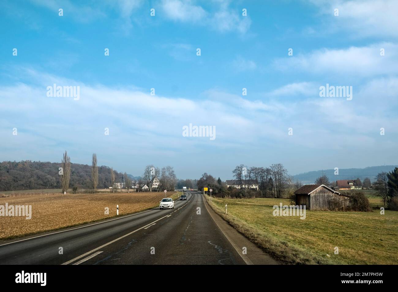 countryside european road Stock Photo - Alamy