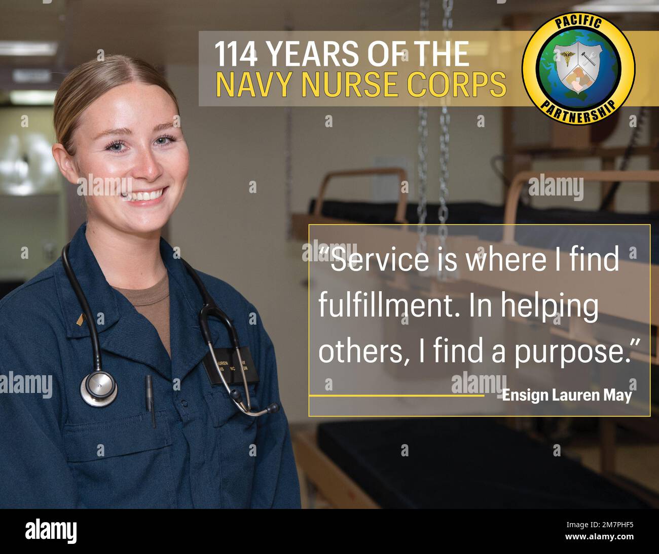 This graphic was created in celebration of Pacific Partnership 2022's recognition of the Navy ...