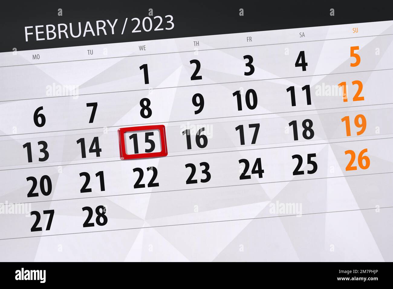 Calendar 2023, deadline, day, month, page, organizer, date, february ...