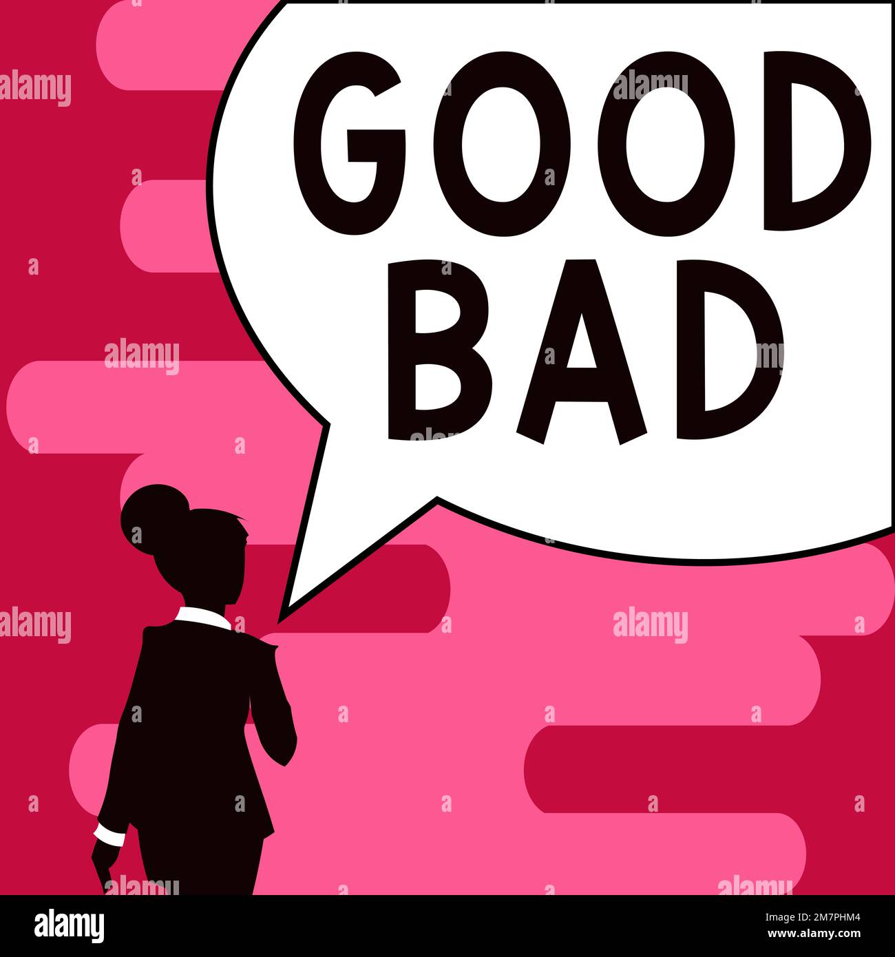 Inspiration showing sign Good Bad. Concept meaning to seem to be going ...
