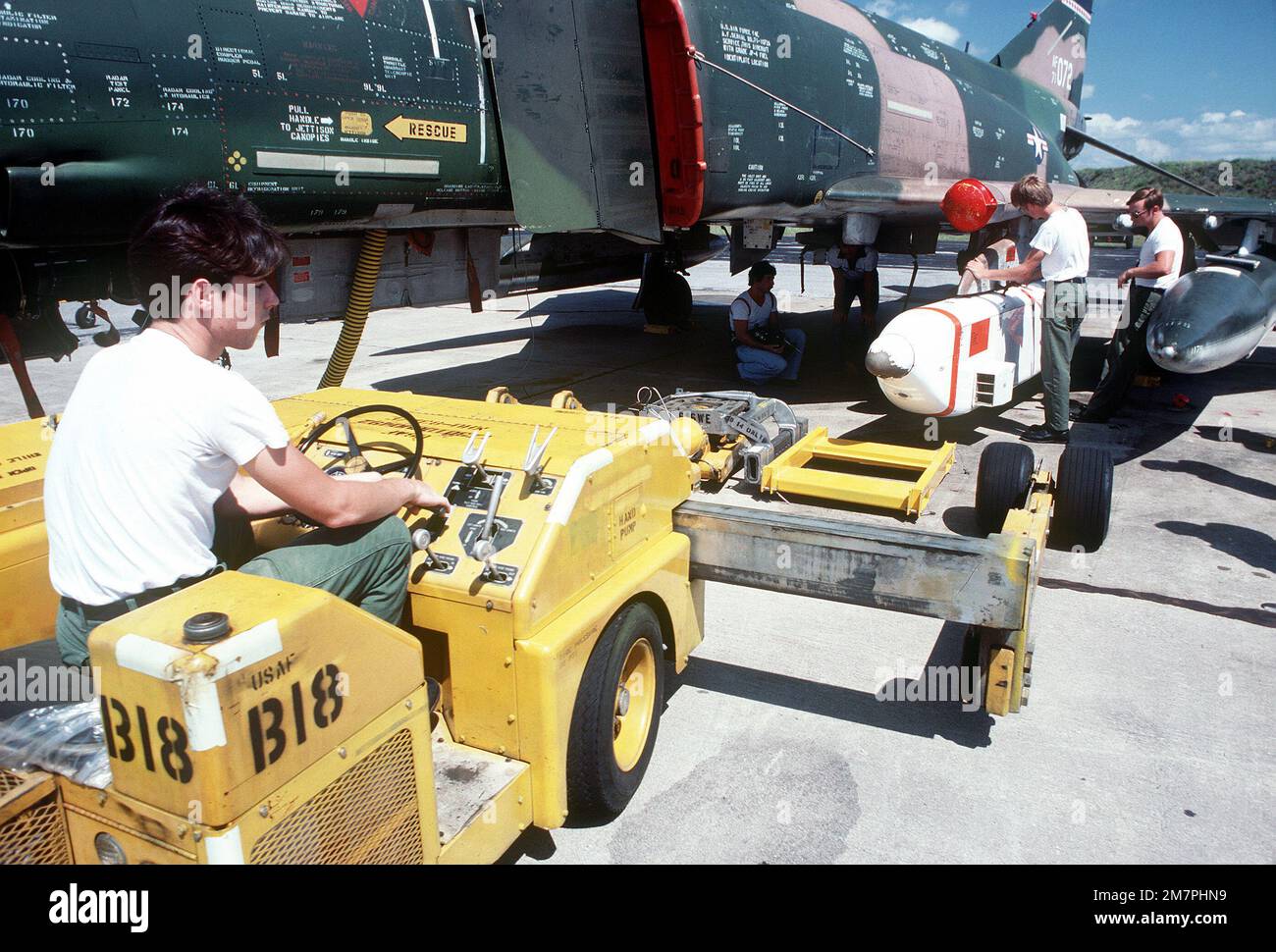 Personnel load a joint tactical information distribution system (JTIDS ...