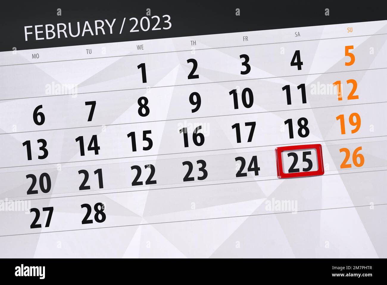 Calendar 2023, deadline, day, month, page, organizer, date, february ...