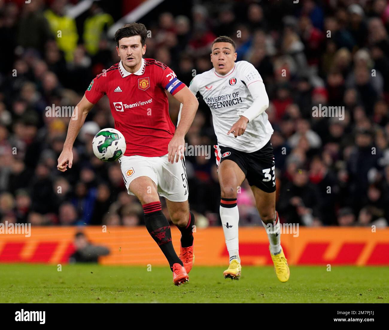 Manchester, England, 10th January 2023. Harry Maguire of Manchester ...
